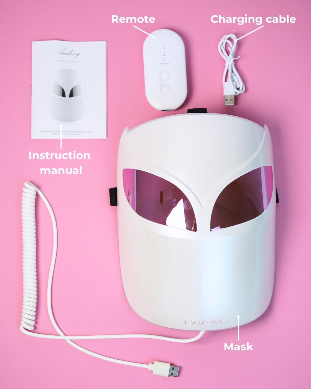 Audrey - Infrared LED Mask - T. Milky Way